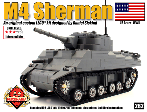 RESTOCK: Brickmania’s Moderately Priced M4 Sherman Tank Kit ...