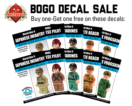 Pacific Week BOGO and Bulk BrickArms Deals! | Brickmania Blog