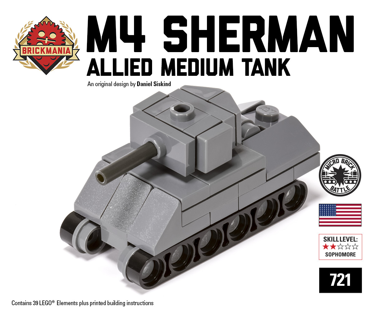 Micro Brick Battle – M4 Sherman | Brickmania Blog