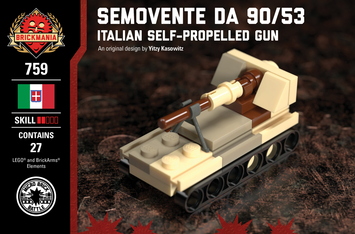 Micro Brick Battle Semovante Da 90/53 – Desert Camo | Brickmania Blog