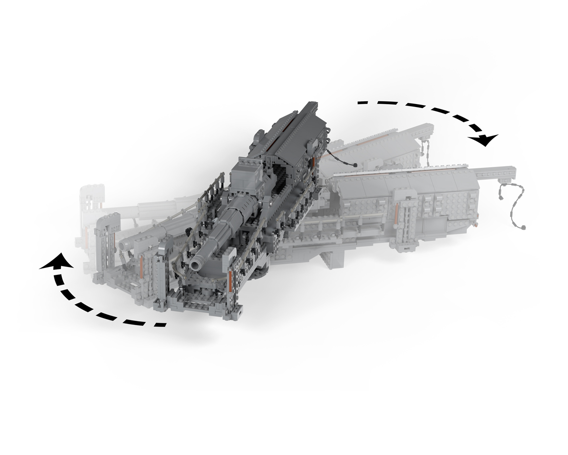 Bruno – 28 cm SK L/40 Railway Gun | Brickmania Blog