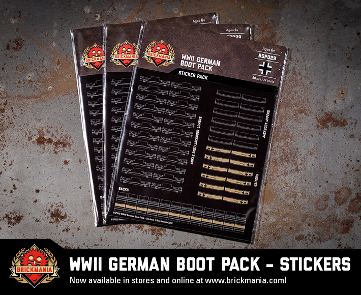 New Release: WWII German Boot Pack – Stickers | Brickmania Blog