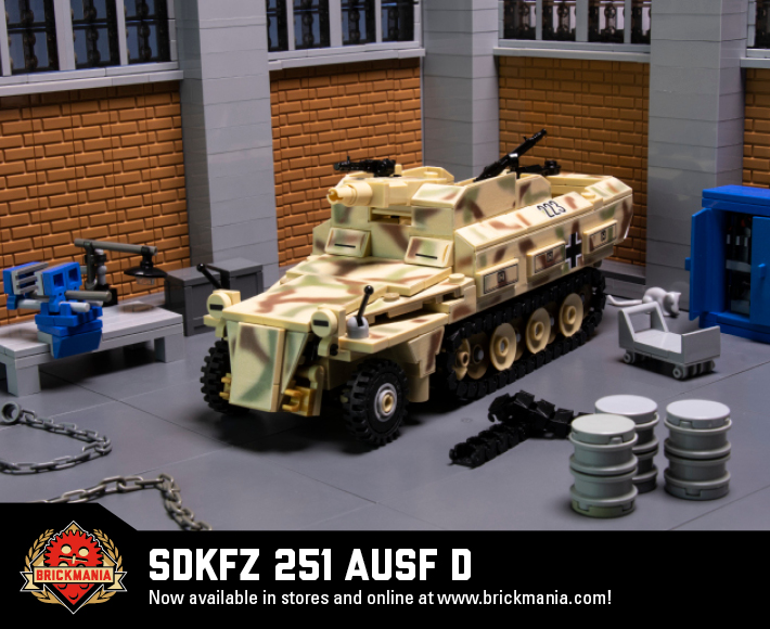 SdKfz 251 Ausf D – German Half Track Three-In-One Kit | Brickmania Blog