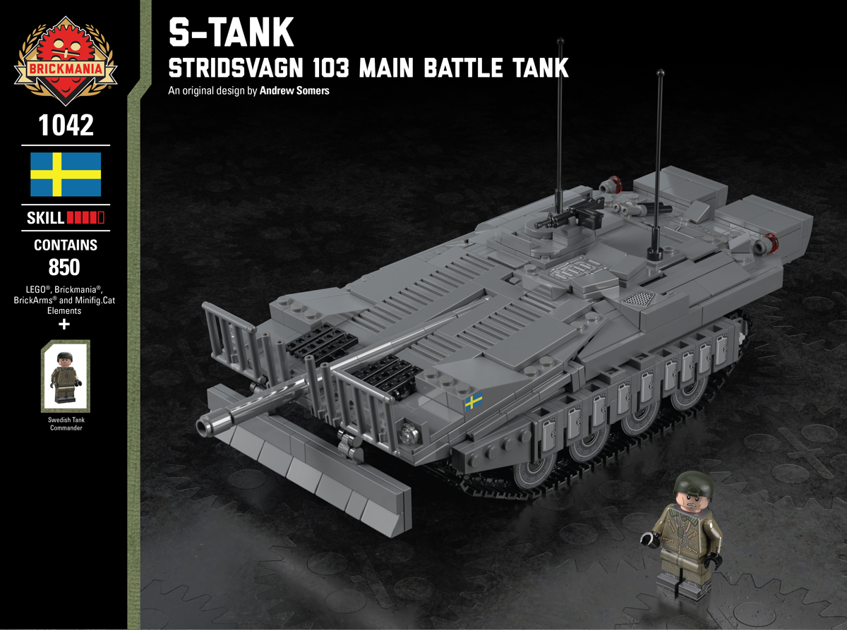S-Tank – Stridsvagn 103 Main Battle Tank | Brickmania Blog